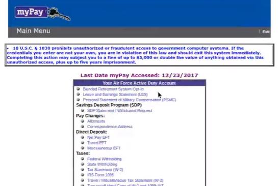 Be Careful On MyPay; Don't Accidentally Opt-In To BRS | Military.com