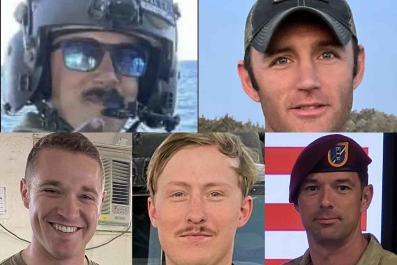 Army Identifies 5 Particular Operations Troopers Killed in Black Hawk Crash in Mediterranean Sea ...